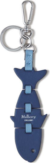 Mulberry Fish Puzzle Leather Key Chain | Nordstrom