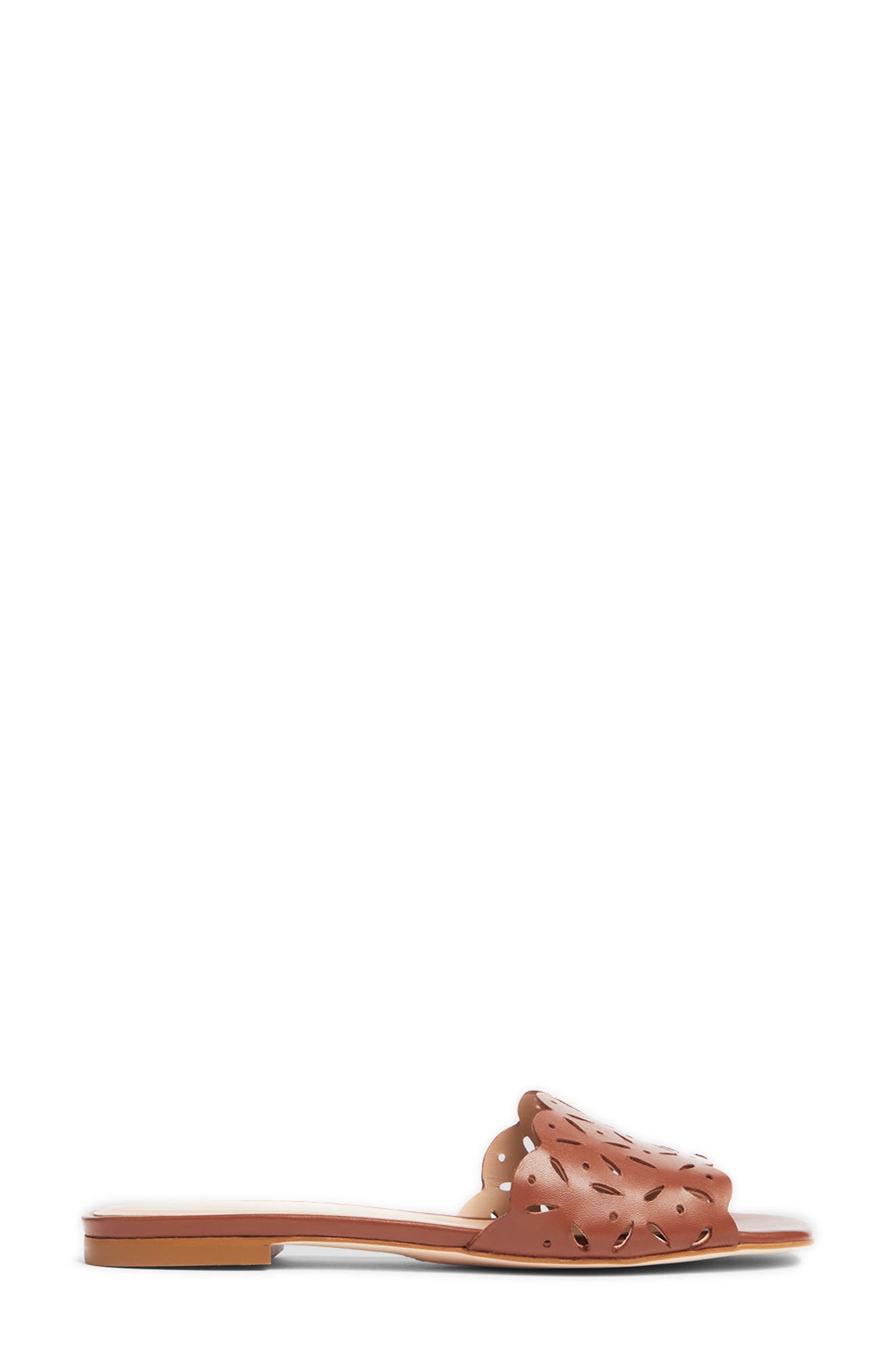Lk Bennett Amaya Laser Cut Slide Sandal In White | ModeSens
