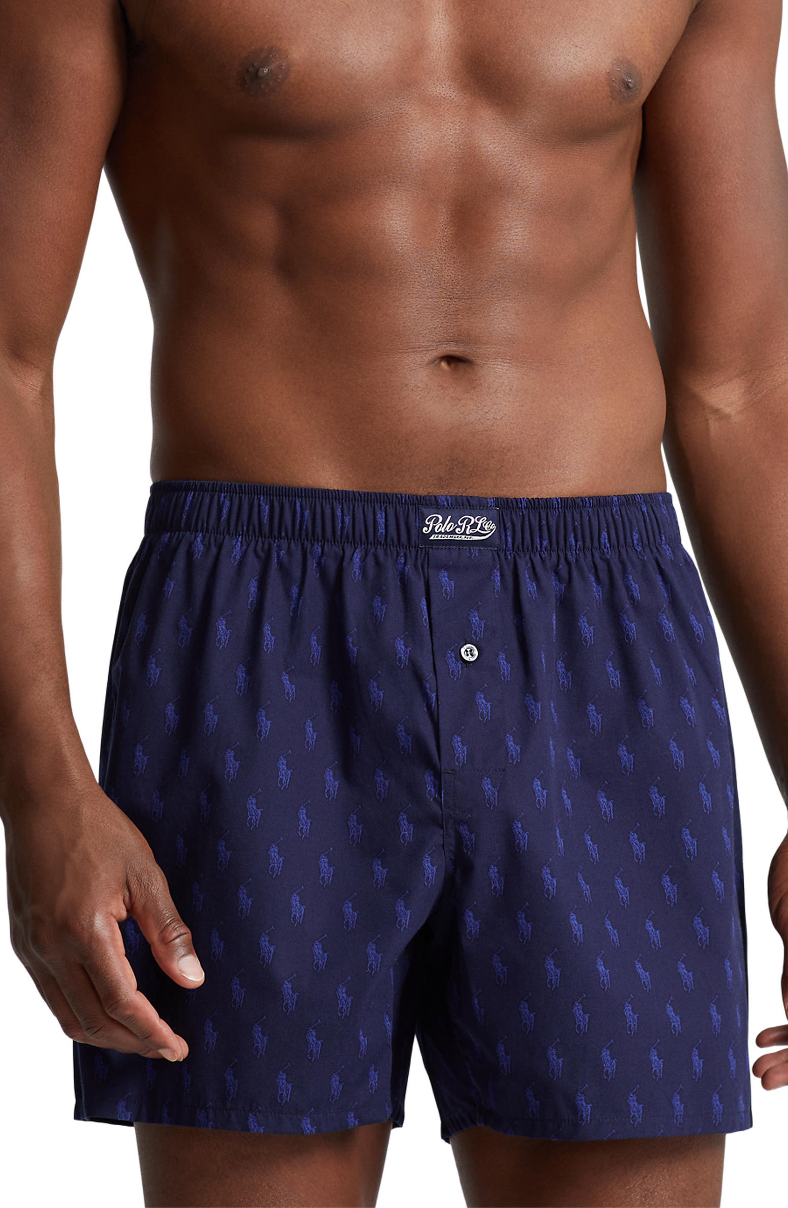 Polo Ralph Lauren Pony Print Woven Cotton Boxers | Nordstrom