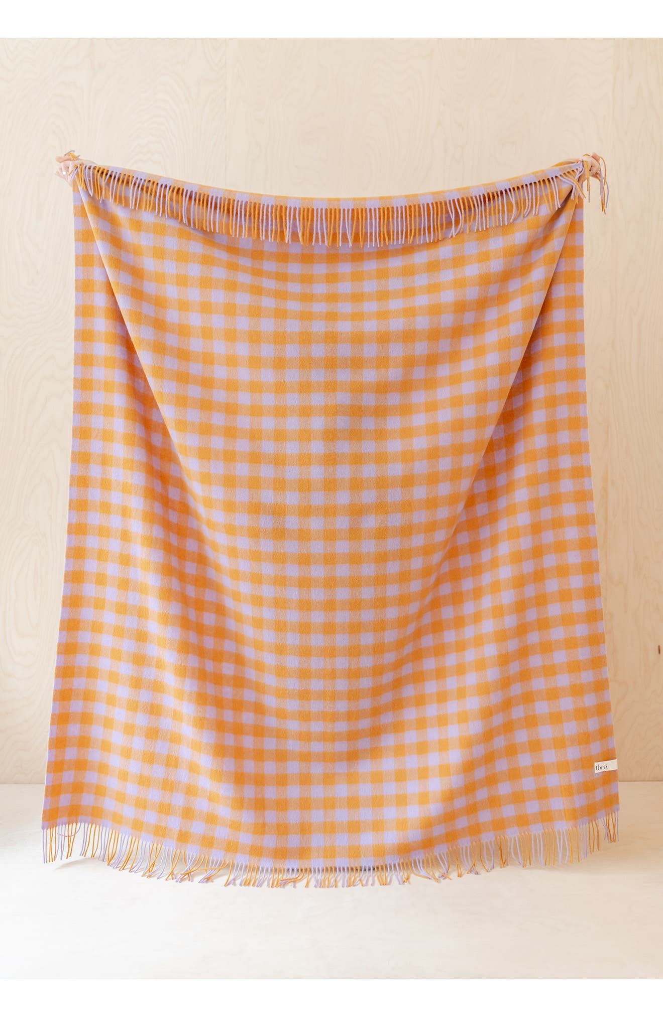 TBCo Gingham Lambswool Blanket | Nordstrom