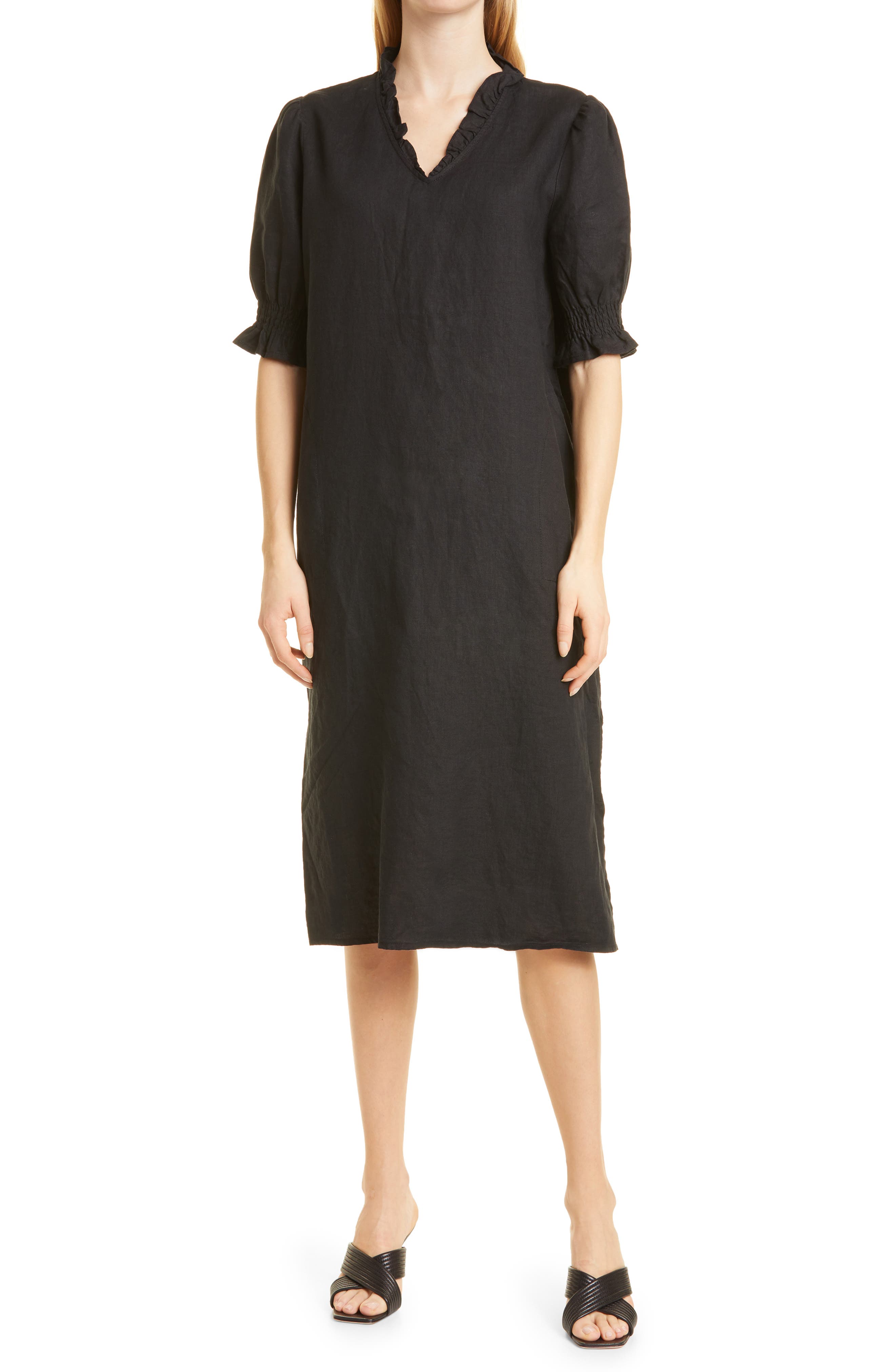 Masai Copenhagen Nydela Linen Shift Dress | Nordstrom