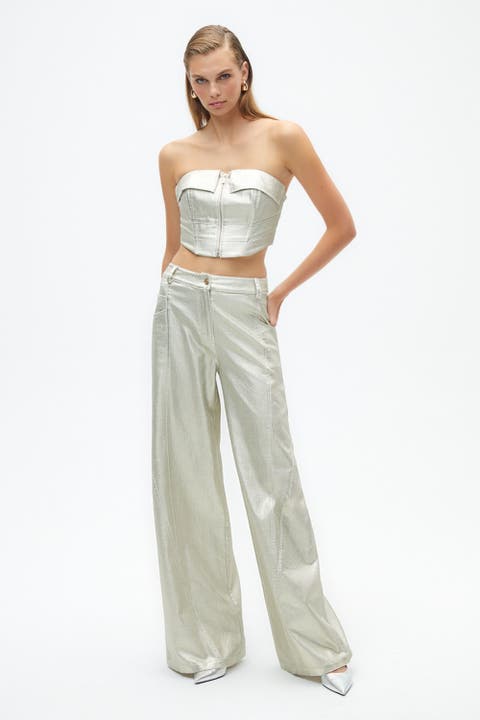 Women's Metallic Pants & Leggings | Nordstrom