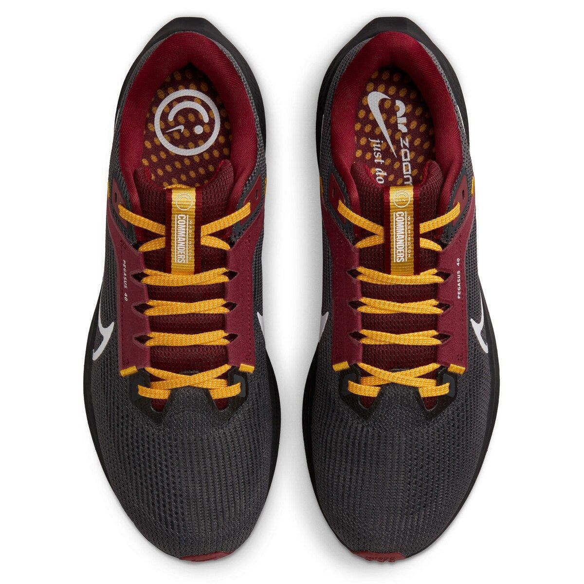 Nike Unisex Nike Anthracite Washington Commanders Zoom Pegasus 40 ...