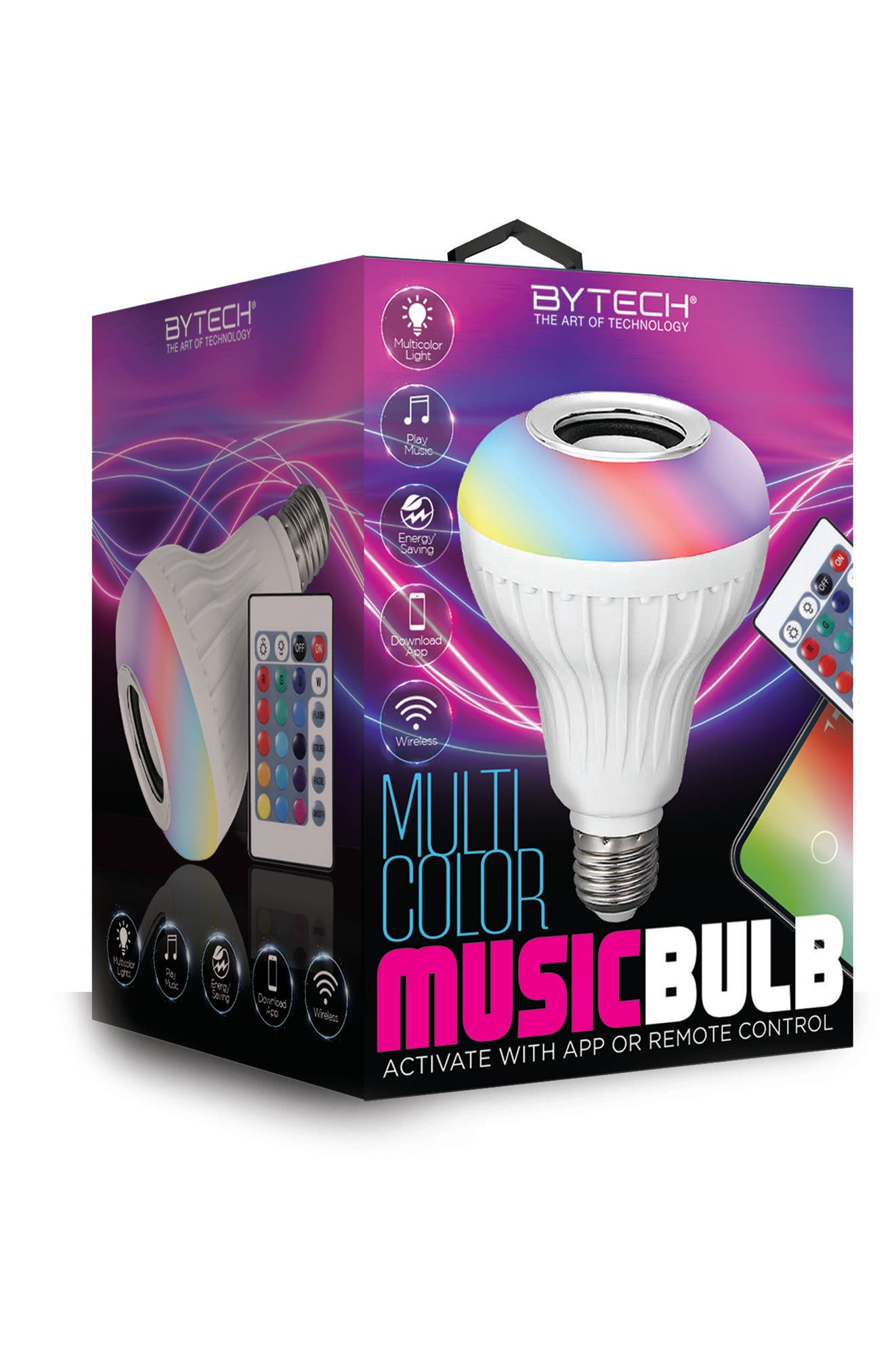 BYTECH Color Changing LED Bluetooth Music Light Bulb | Nordstromrack