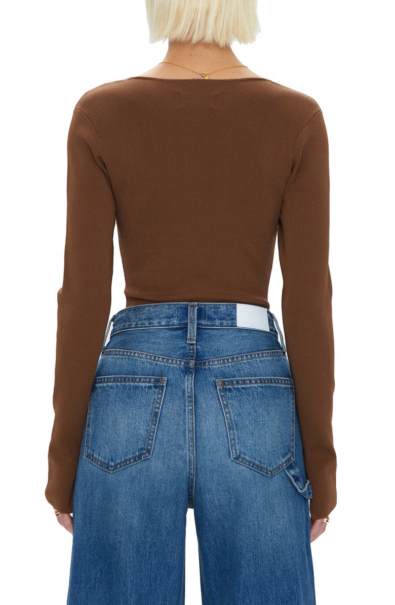 Pistola Jenny Square Neck Long Sleeve Bodysuit Nordstrom