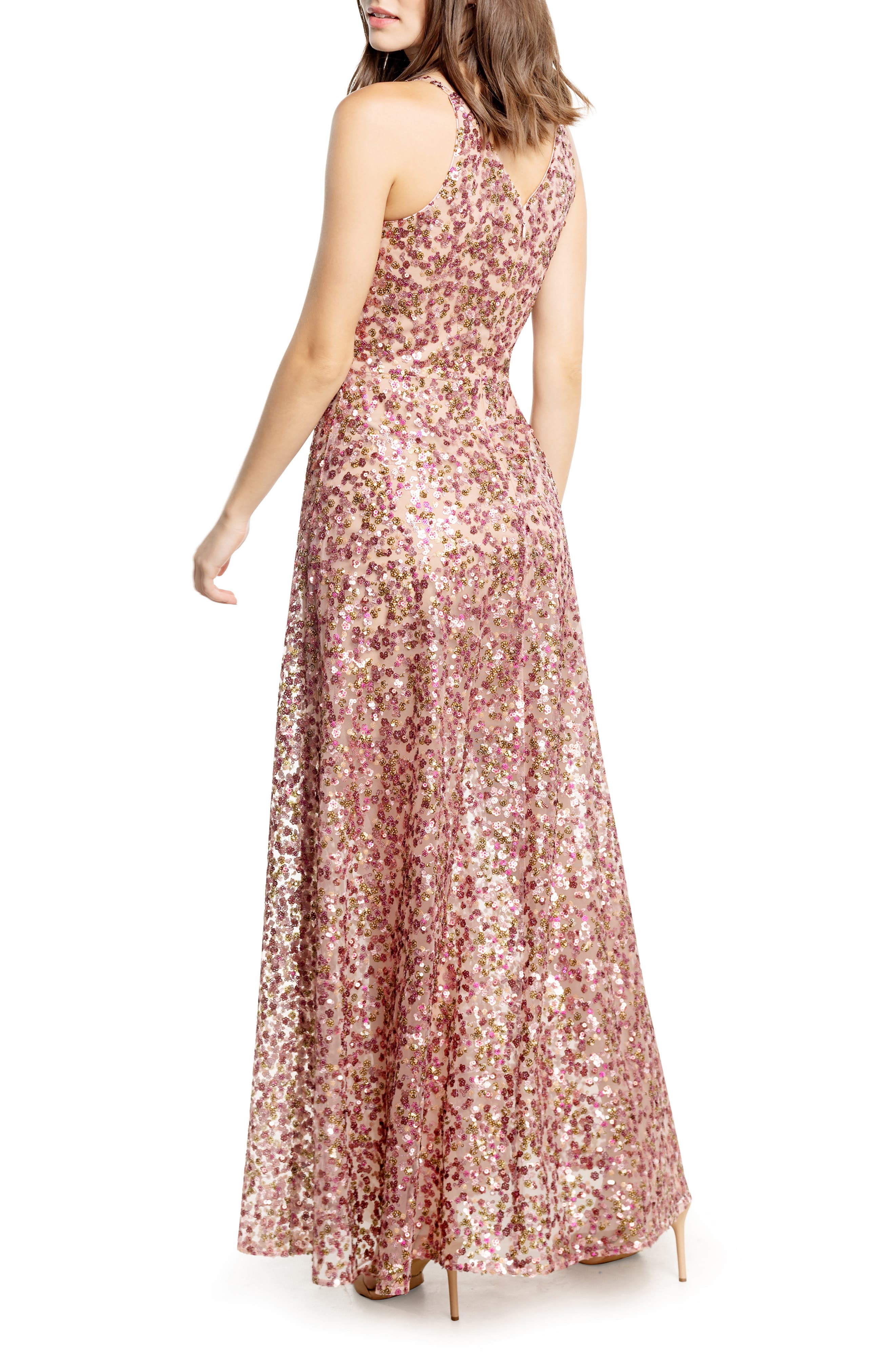Dress the Population Ariyah Sequin Embroidered Ballgown | Nordstrom