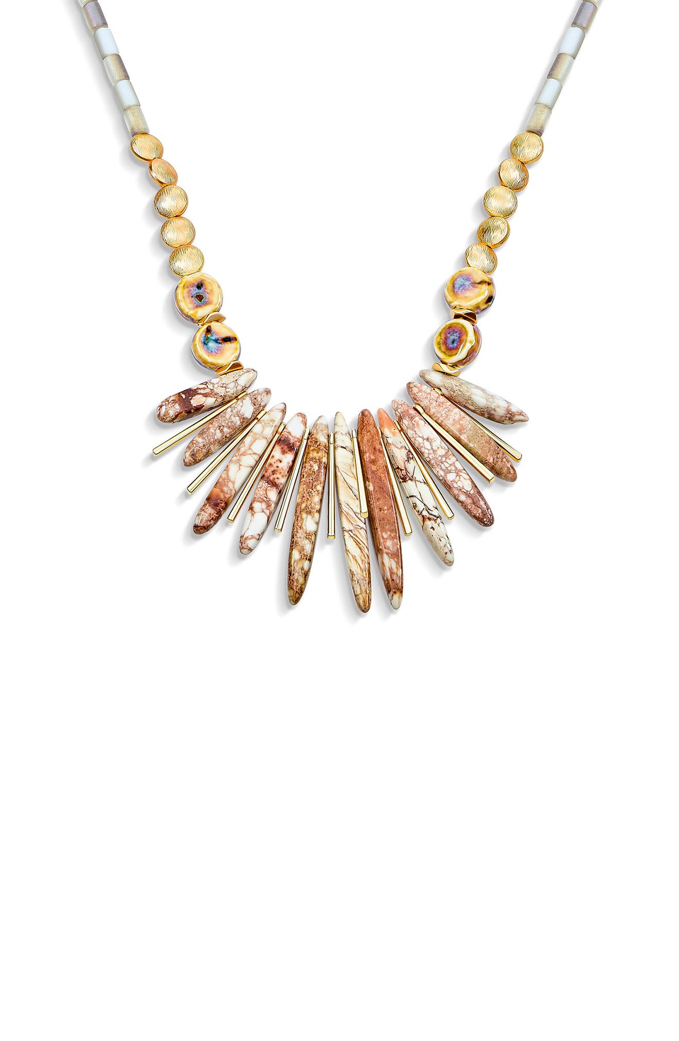 BLING JEWELRY Stone Sunray Bib Necklace | Nordstromrack