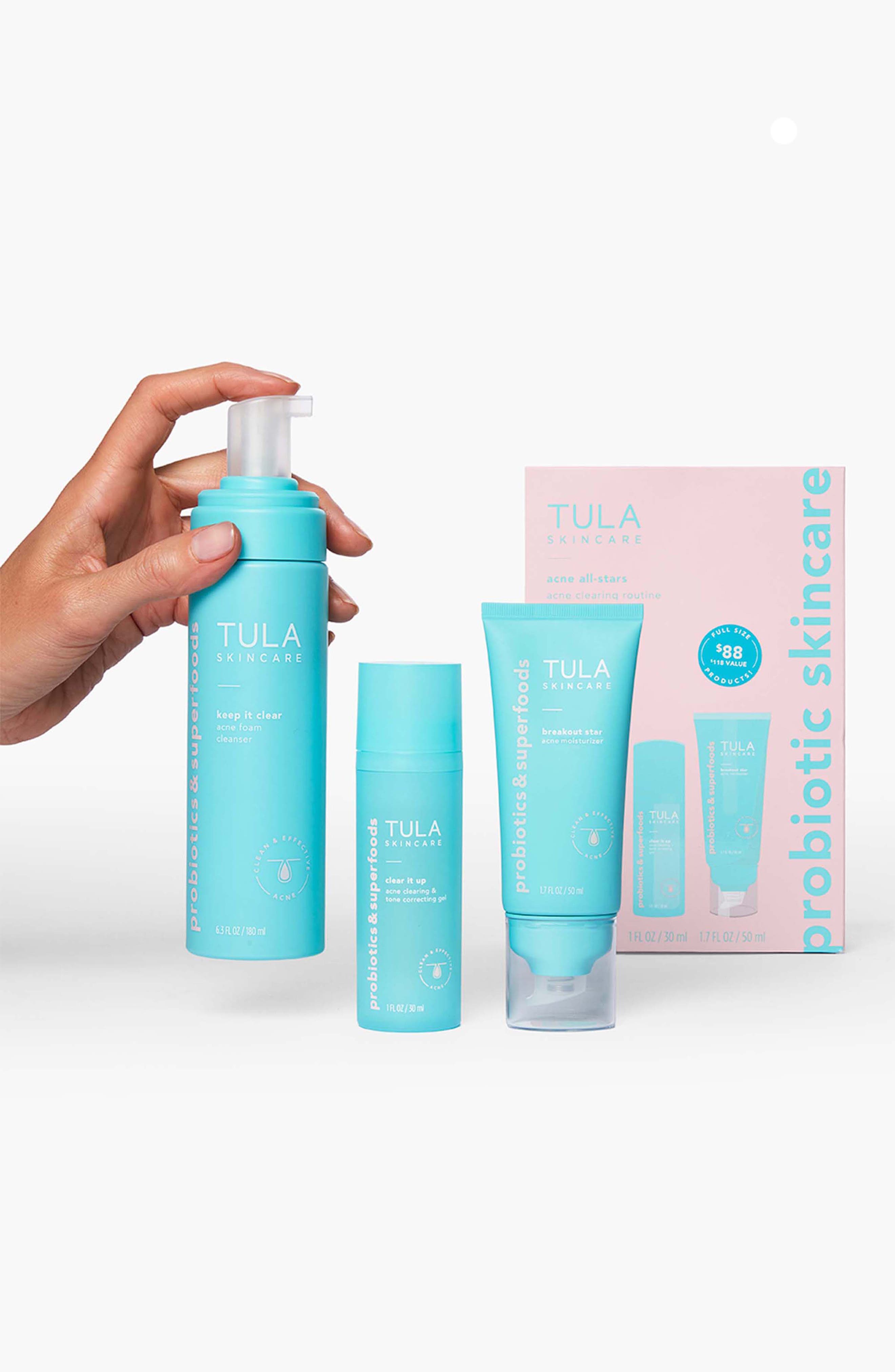 TULA Skincare Full Size Acne All-Stars Acne Clearing Routine Kit ...