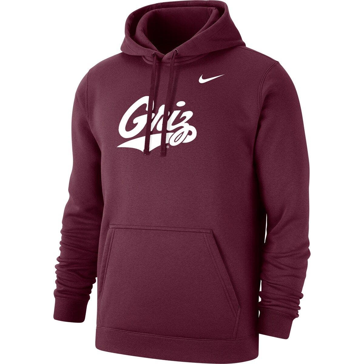 Nike Men's Nike Maroon Montana Grizzlies Primary Logo Club Pullover ...