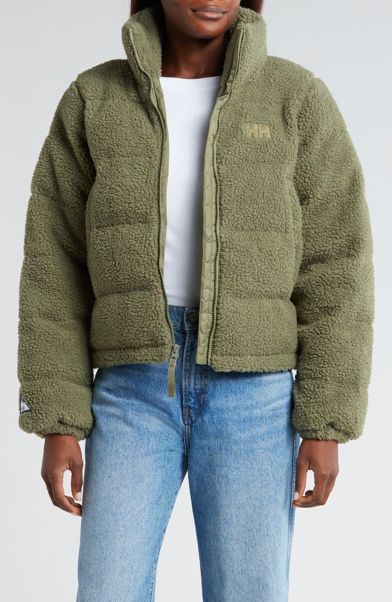Helly Hansen Yu Teddy Faux Shearling Puffer Jacket | Nordstrom