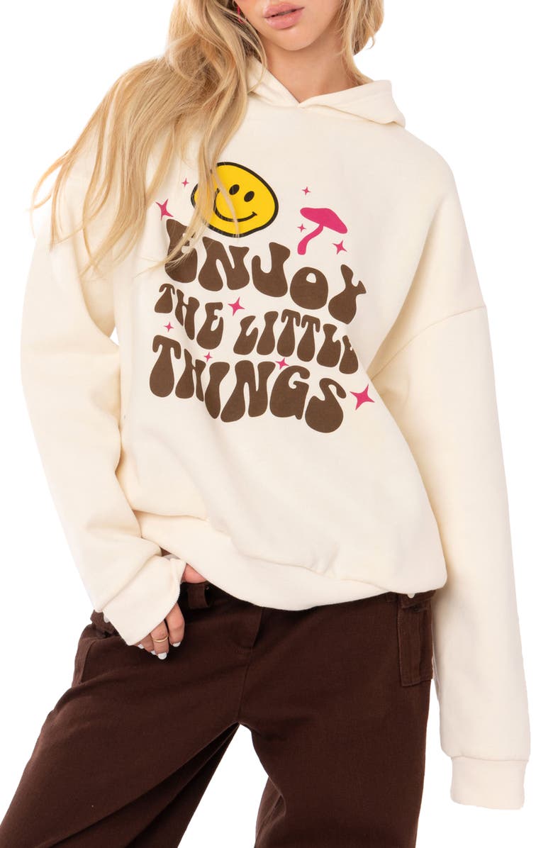 EDIKTED Enjoy Hoodie | Nordstrom