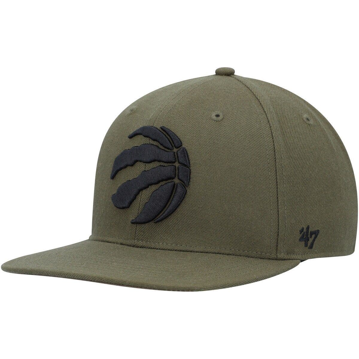 '47 Men's '47 Olive Toronto Raptors Ballpark Camo Captain Snapback Hat ...