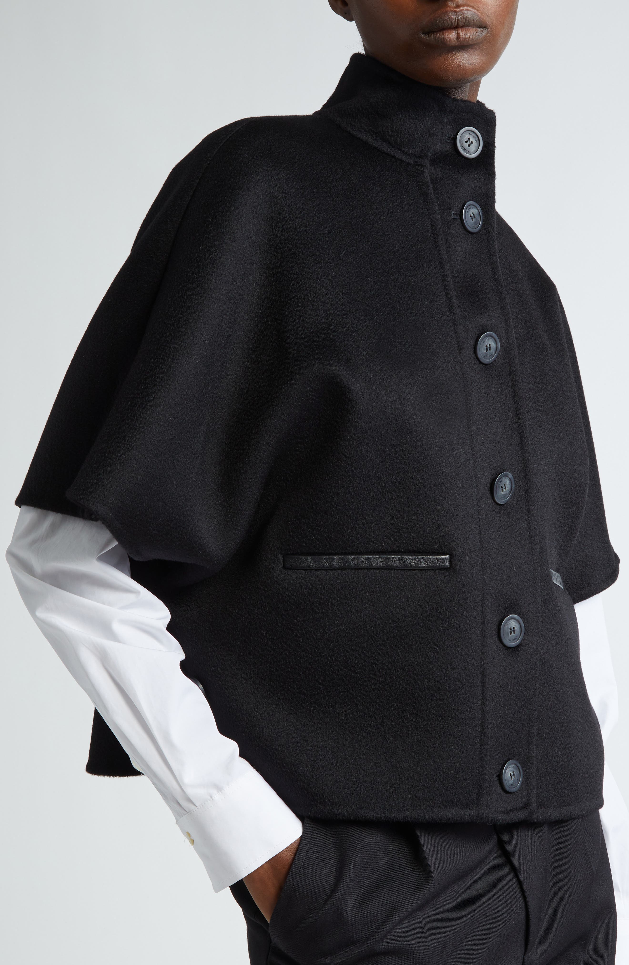 Max Mara Short Cashmere Cape | Nordstrom