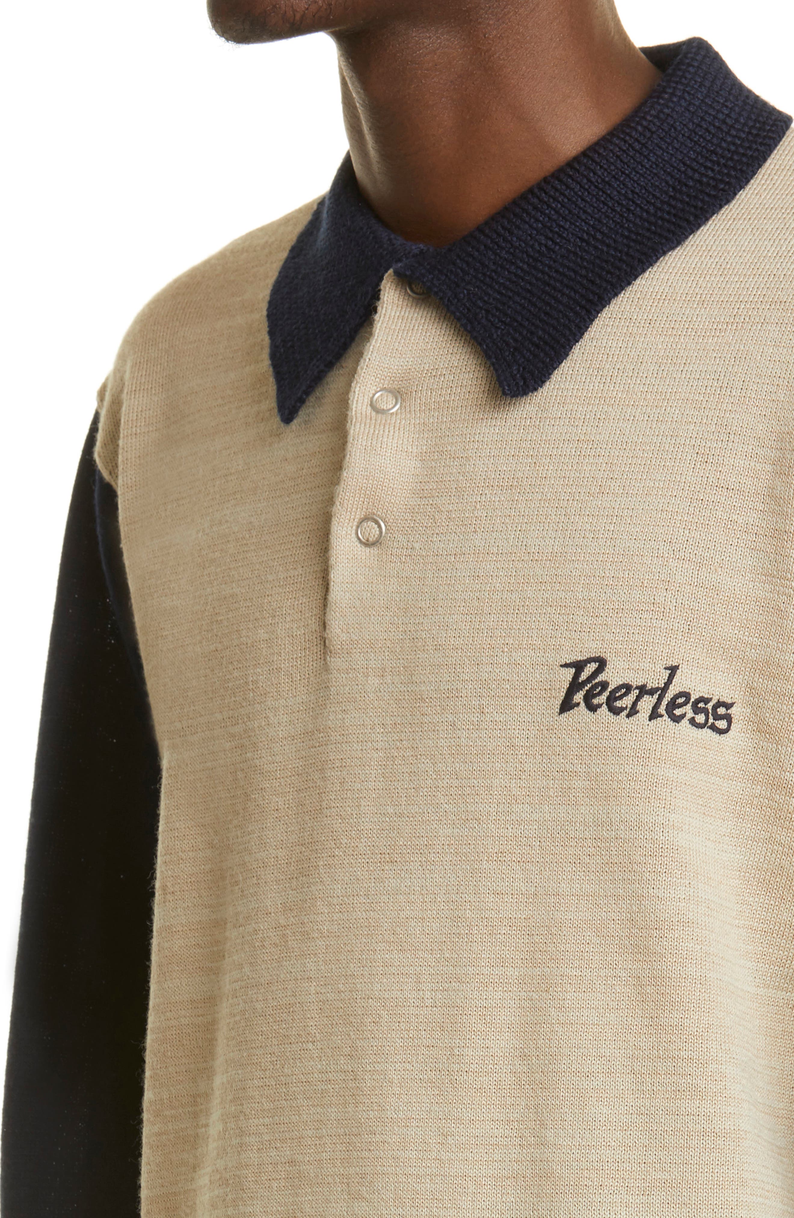 VISVIM Godfrey Peerless Embroidered Wool & Linen Polo Sweater ...