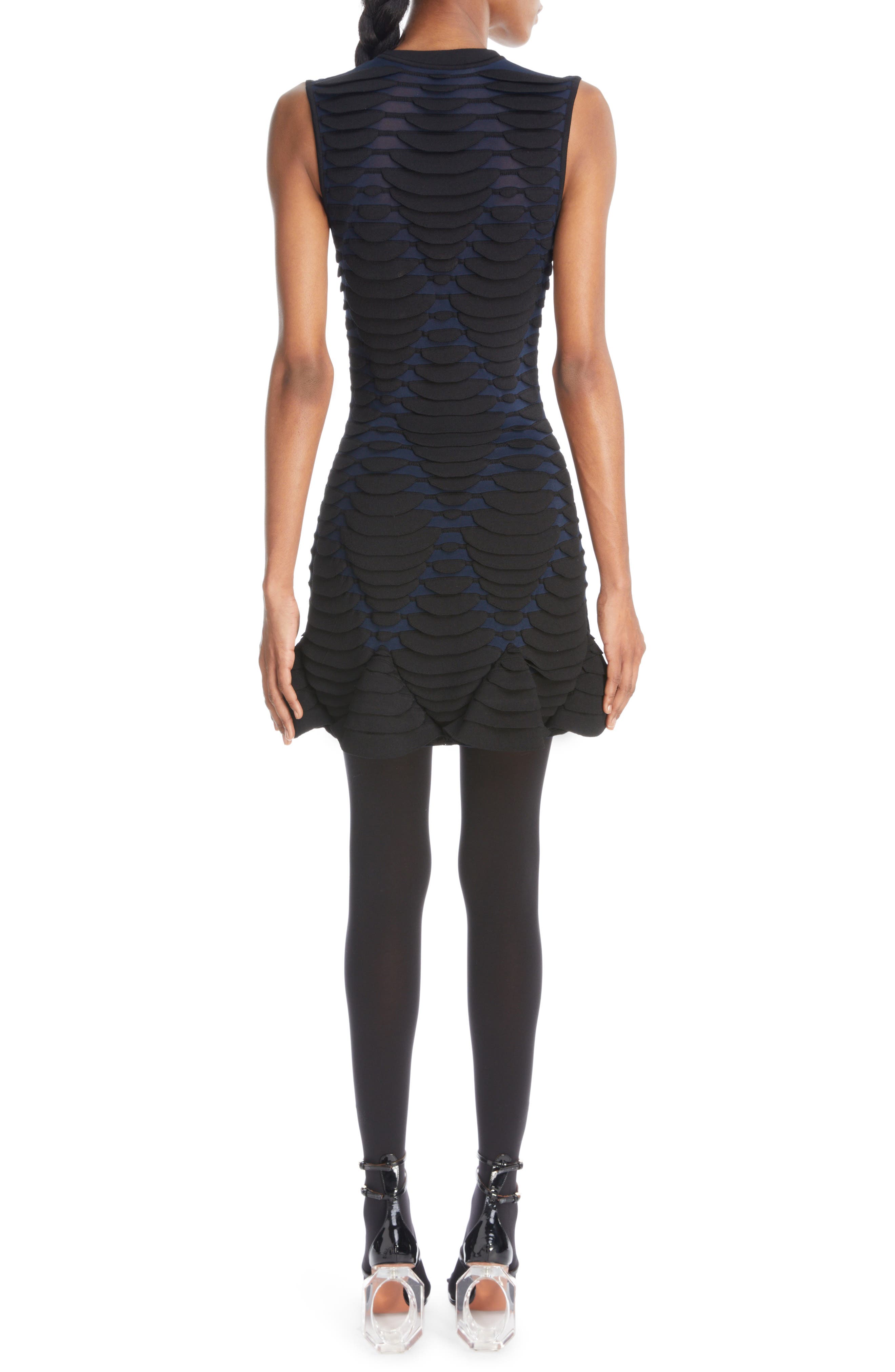 Alaïa 3D Python Effect Minidress | Nordstrom