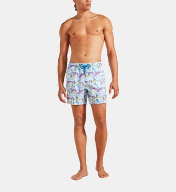 Vilebrequin Men's French History Ultra-Light And Packable Swim Trunks ...
