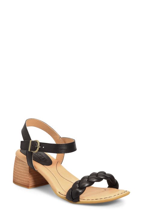 Black Block-Heel Sandals for Women | Nordstrom
