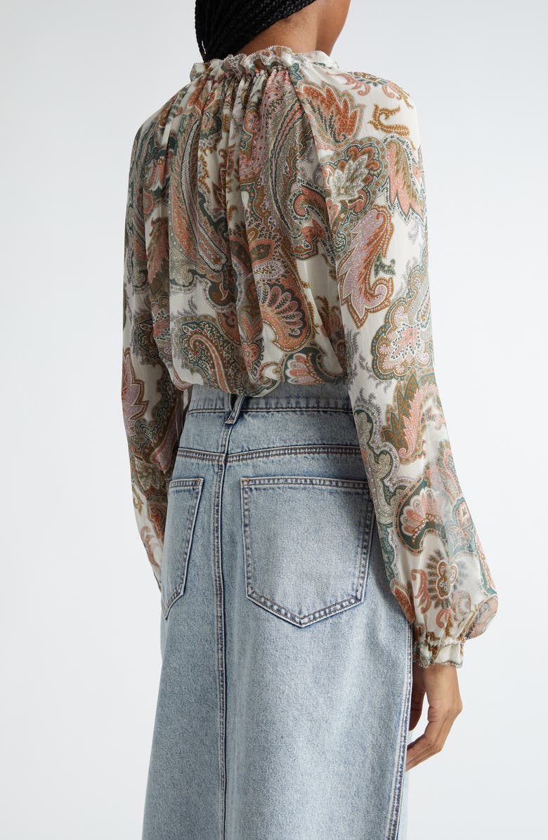 Veronica Beard Antoinette Paisley Silk Top | Nordstrom