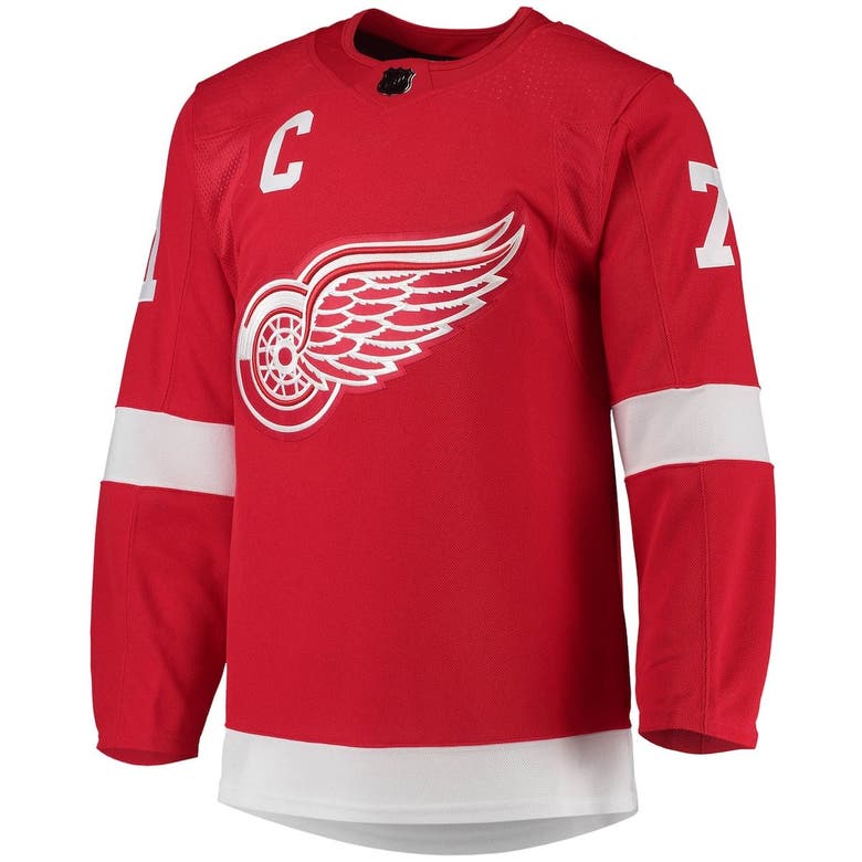 Adidas Originals Adidas Dylan Larkin Red Detroit Red Wings Home Captain ...