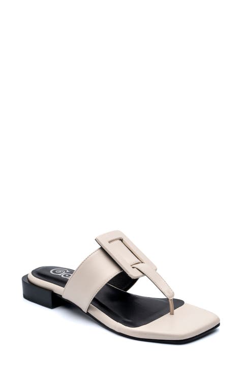 Women's Ivory Flat Sandals | Nordstrom
