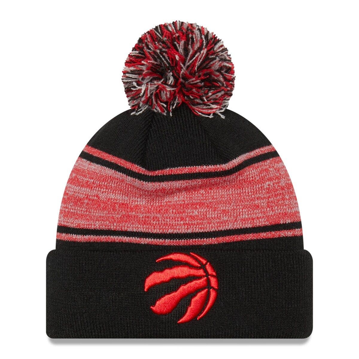 New Era Men's New Era Black Toronto Raptors Chilled Cuffed Knit Hat ...