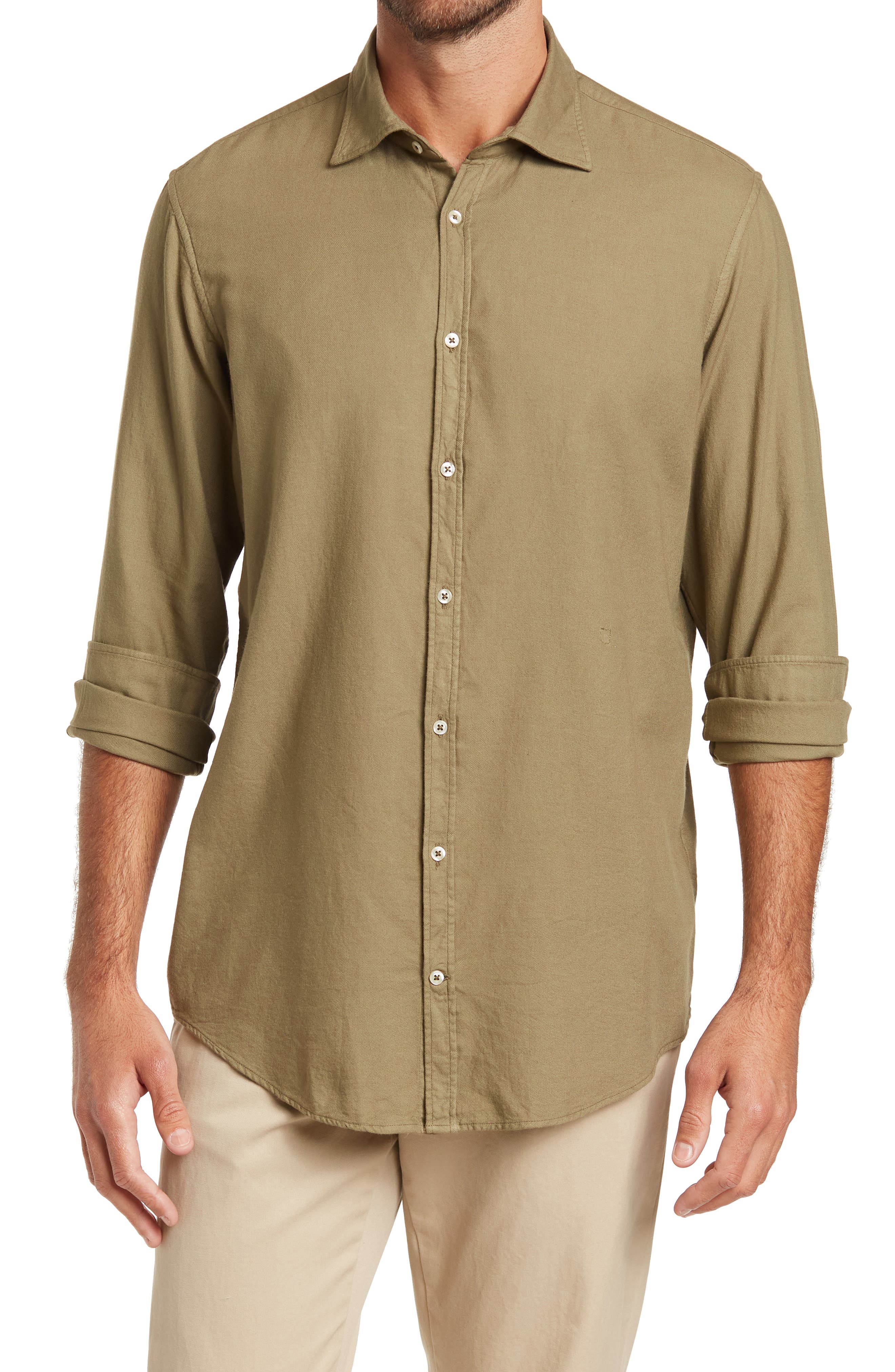 Massimo Alba Flannel Button-Up Shirt | Nordstrom