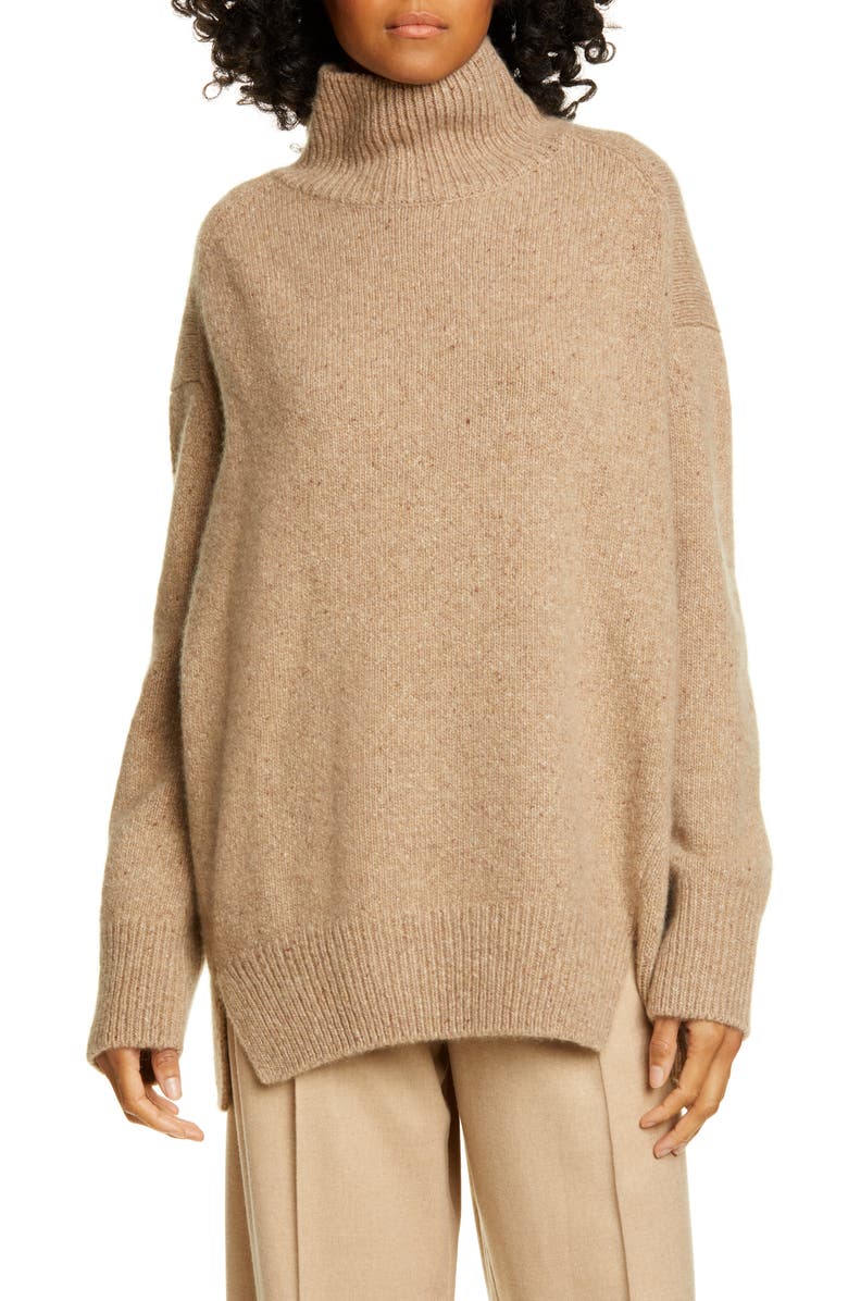 Vince Double Slit Cashmere Turtleneck Sweater Nordstrom