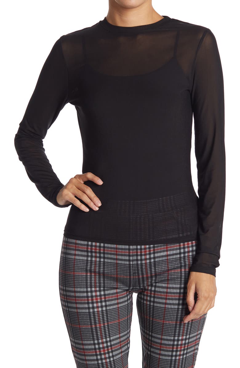 AFRM LOS ANGELES Sunny Long Sleeve Mesh Top | Nordstromrack