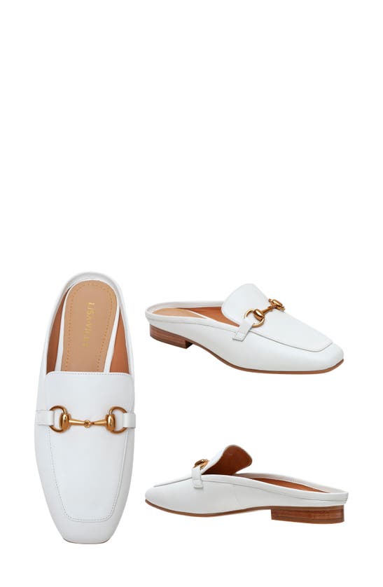 Lisa Vicky Square Toe Mule In White | ModeSens