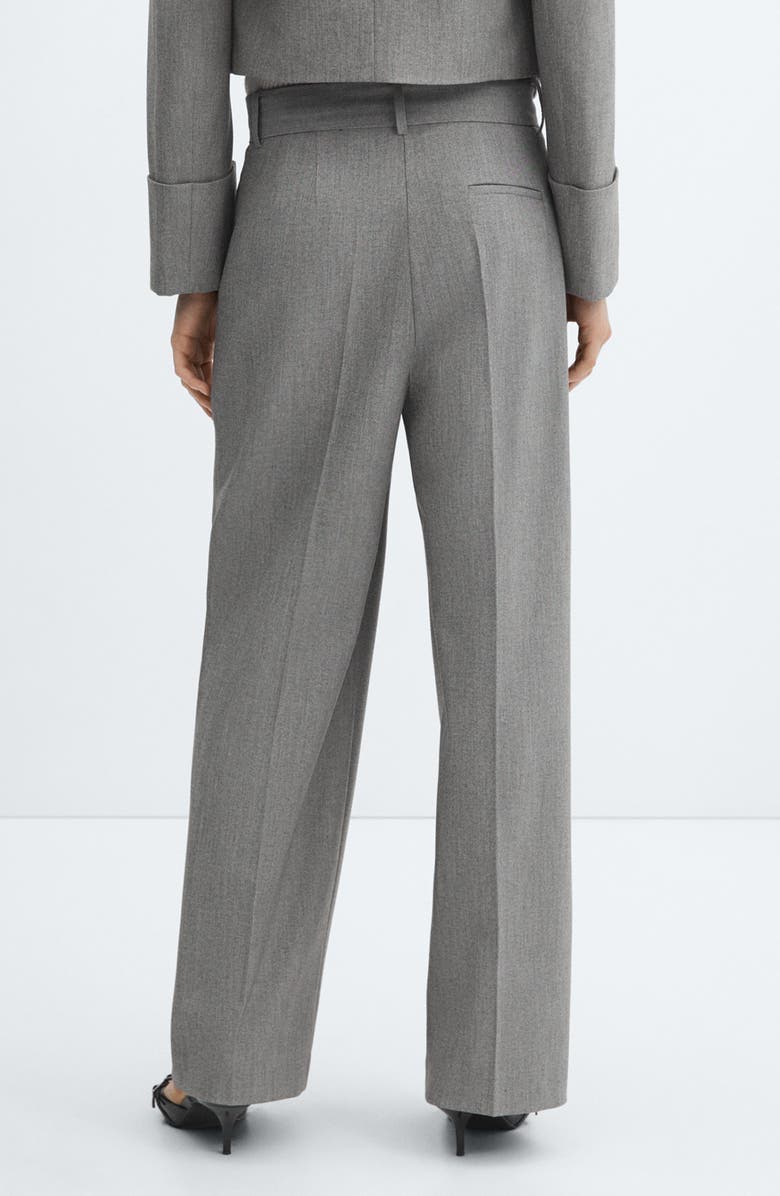 MANGO Colorado Pleat Front Wide Leg Pants | Nordstromrack