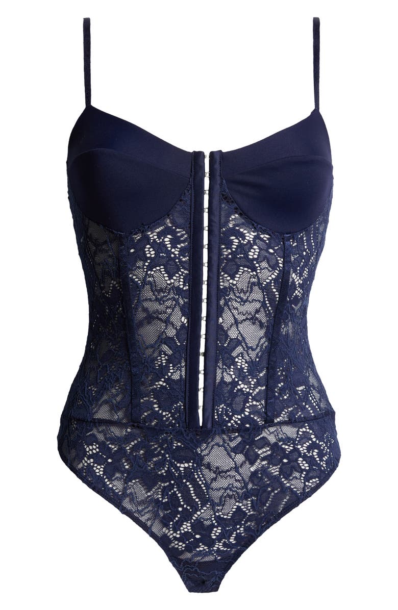 Free People Intimately FP Lace Night Rhythm Thong Bodysuit | Nordstromrack