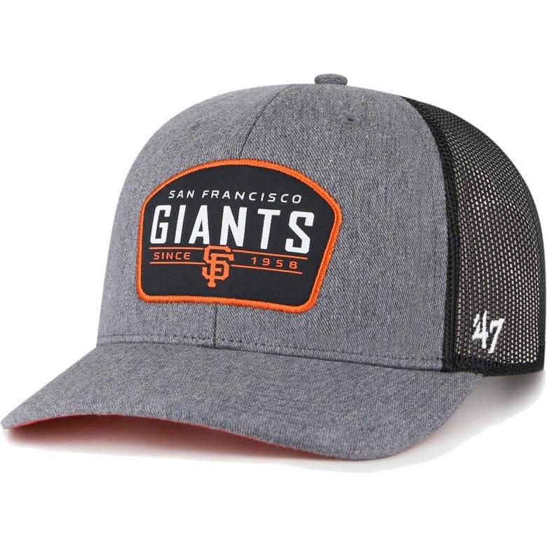 47 ' Charcoal San Francisco Giants Slate Trucker Snapback Hat | ModeSens