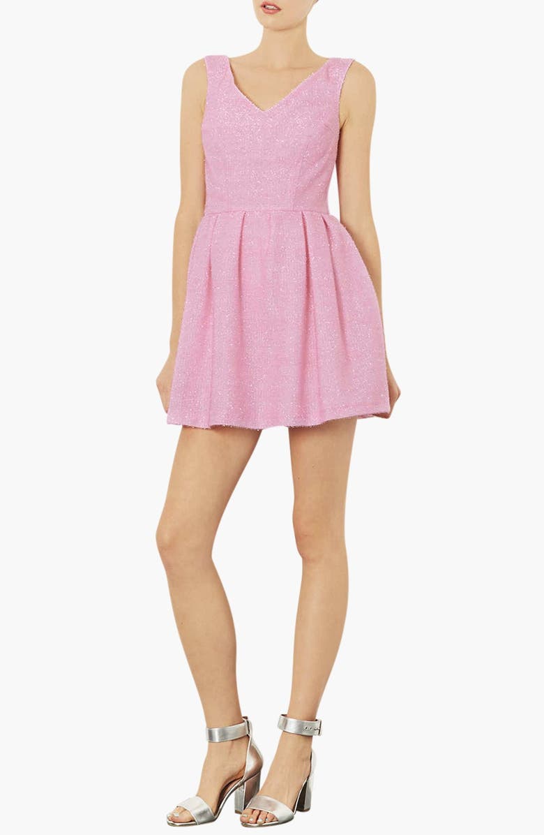 Topshop Fluffy Fit And Flare Dress Nordstrom