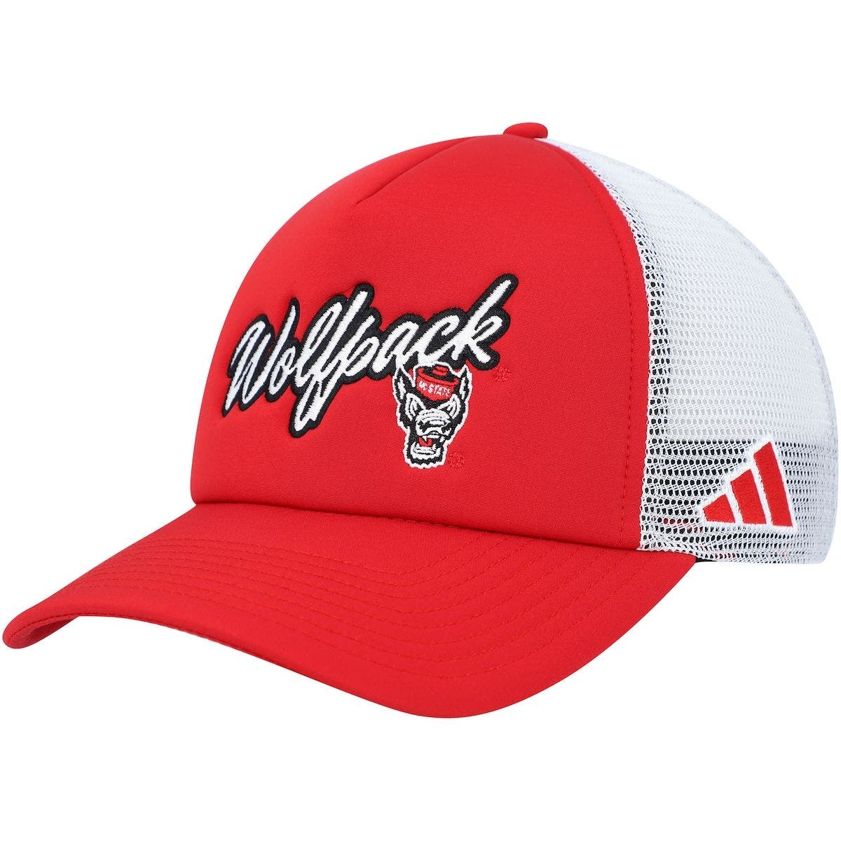 adidas Men's adidas Red NC State Wolfpack Script Trucker Snapback Hat | Nordstrom