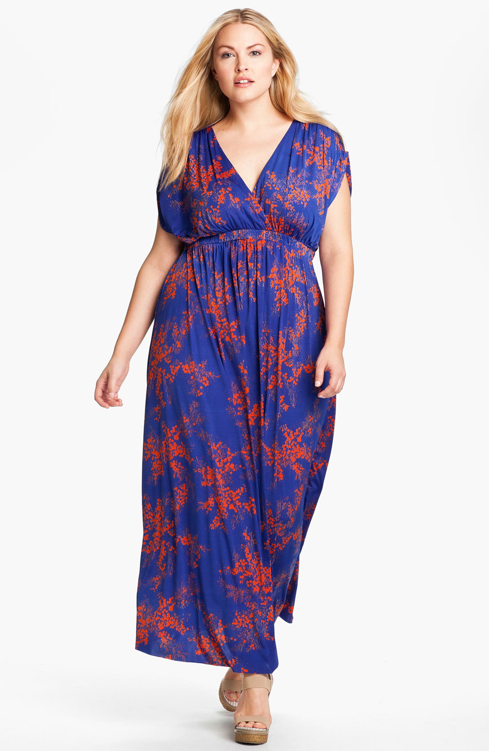 Tbags Los Angeles Surplice Knit Maxi Dress Plus Nordstrom