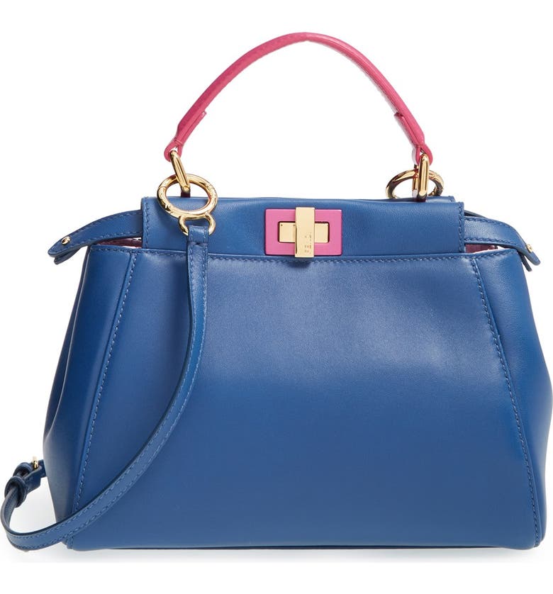 Fendi Mini Peekaboo Nappa Leather Bag Nordstrom