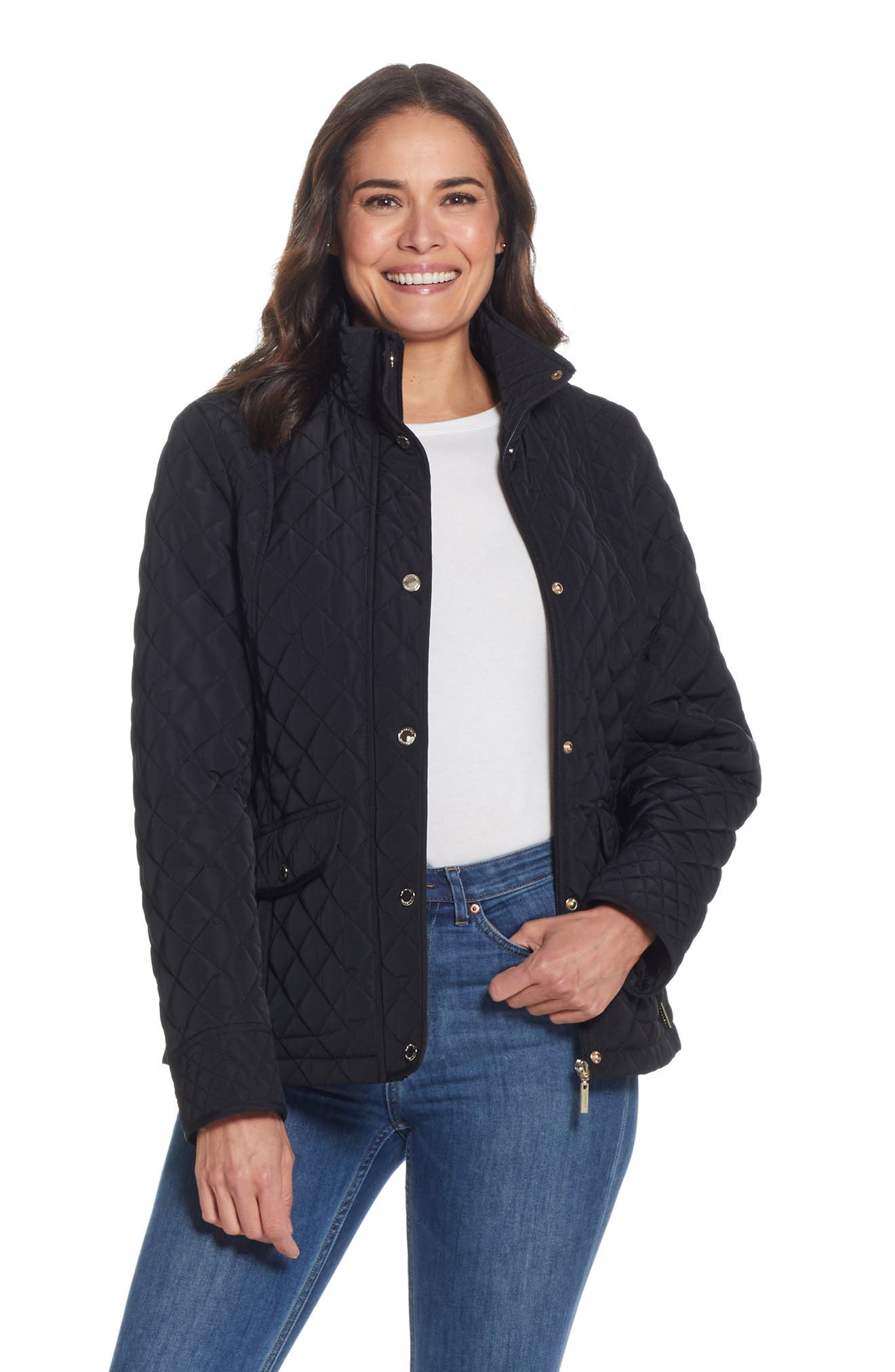 Gallery Quilted Stand Collar Jacket | Nordstrom