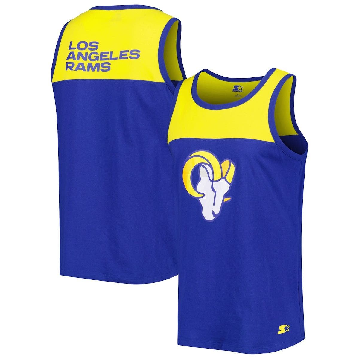 STARTER Men's Starter Royal/Gold Los Angeles Rams Logo Touchdown ...
