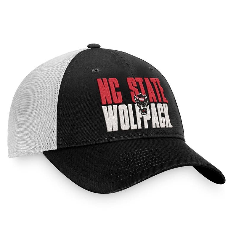Top Of The World Black/white Nc State Wolfpack Stockpile Trucker ...