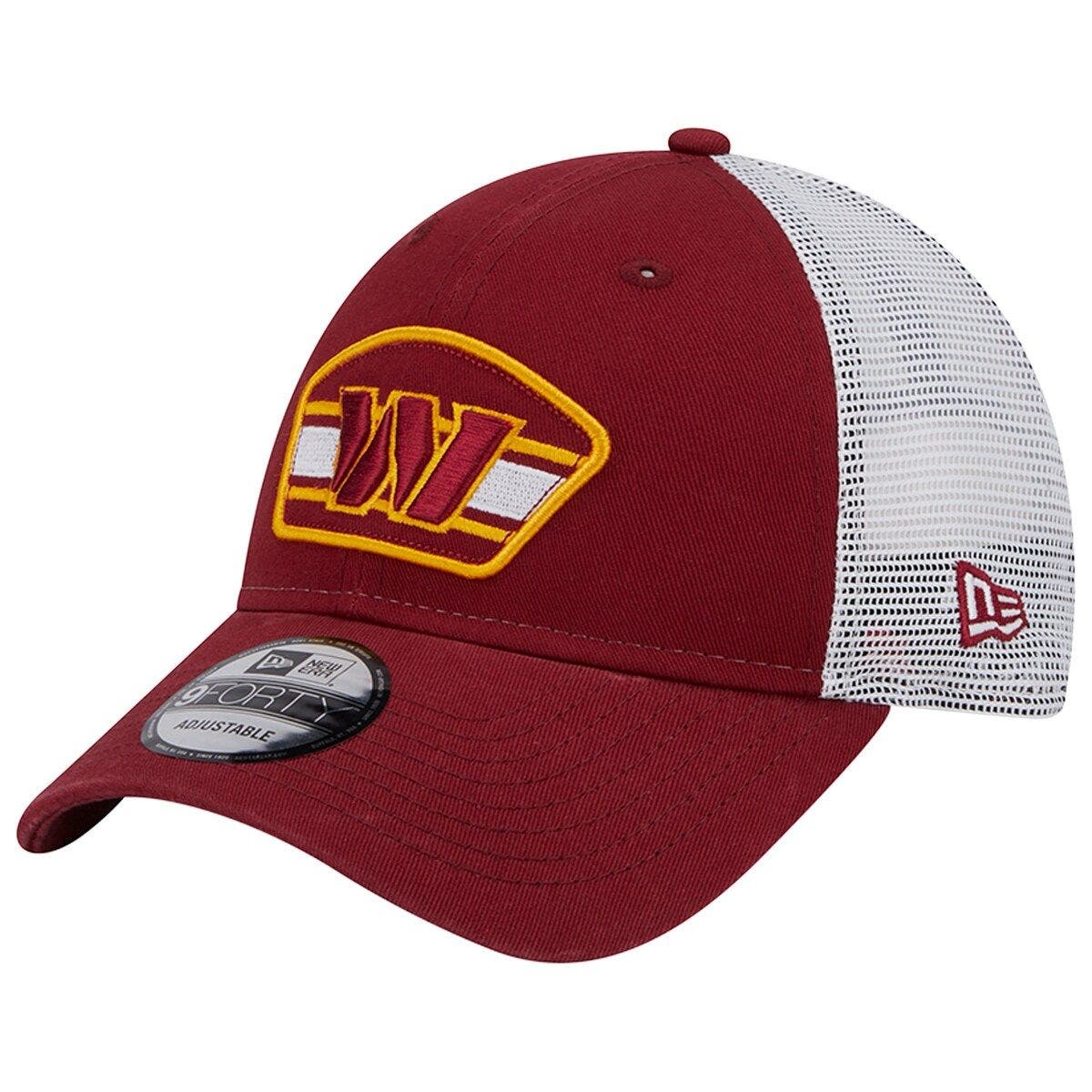 New Era Men's New Era Burgundy/White Washington Commanders Logo Patch ...