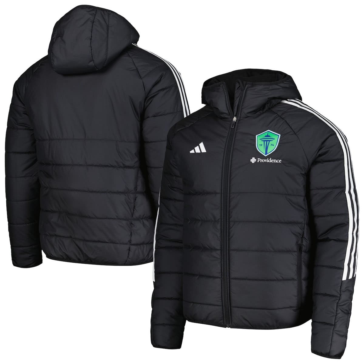 adidas Men's adidas Black Seattle Sounders FC Tiro 24 Full-Zip Winter ...