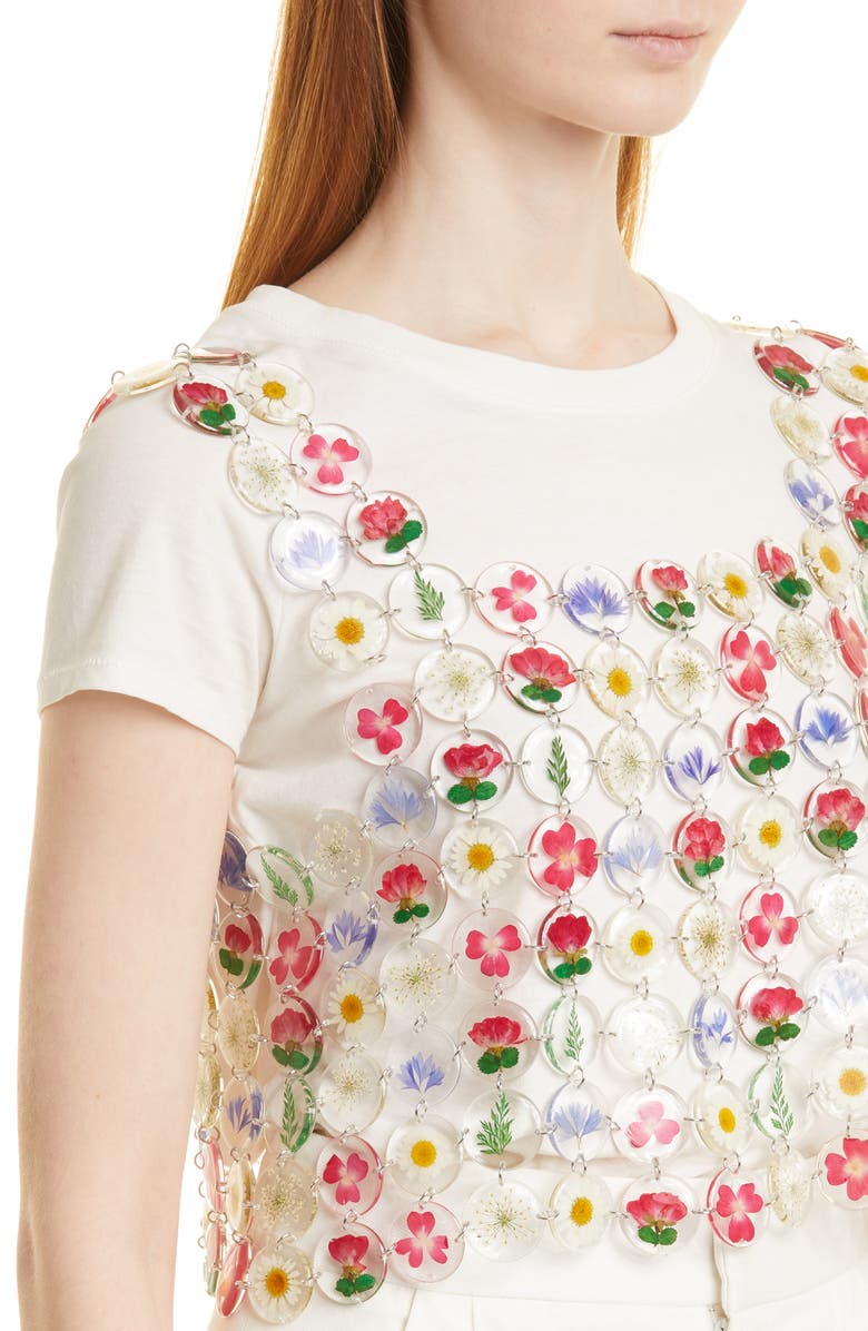 Dauphinette Chain Mail Flower Top | Nordstrom
