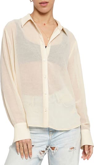 Know One Cares Crinkle Button-Up Shirt | Nordstromrack