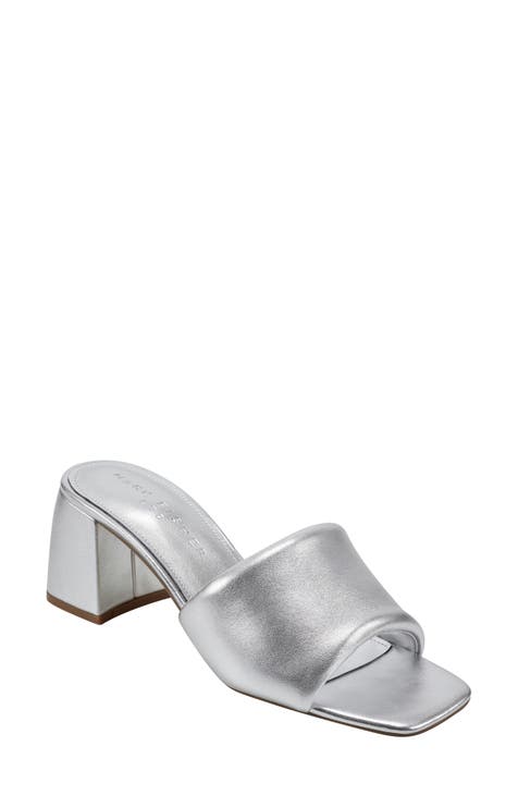 Metallic Block-Heel Sandals for Women | Nordstrom