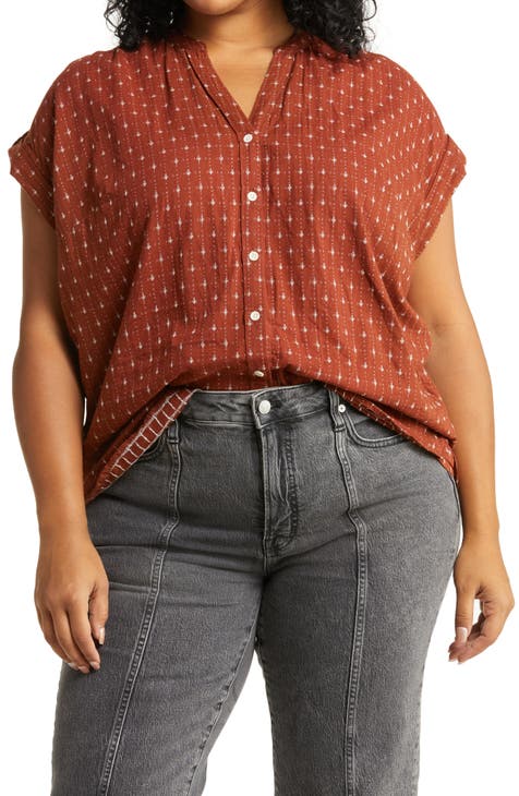 100% Cotton Plus-Size Tops for Women | Nordstrom