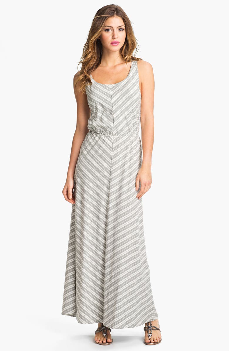 Olive And Oak Chevron Stripe Maxi Dress Nordstrom
