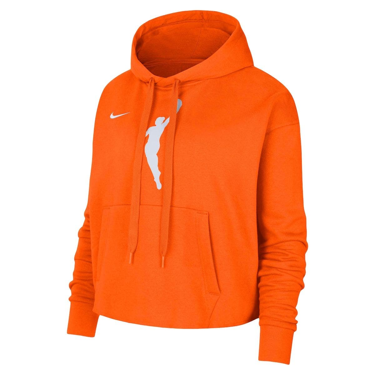 Nike Women's Nike Orange WNBA Logowoman Team 13 Cropped Pullover Hoodie ...