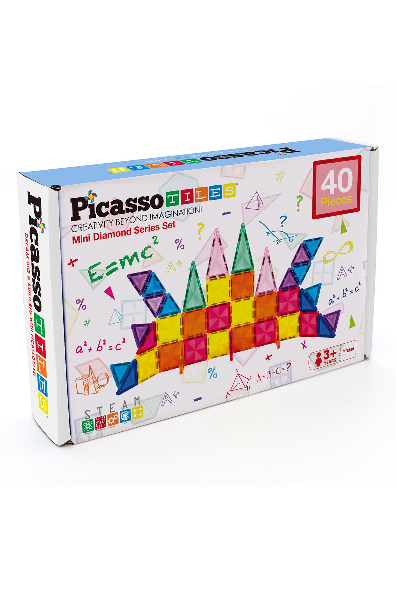 PICASSO TILES PicassoTiles 40 Piece Magnetic Building Block Mini ...