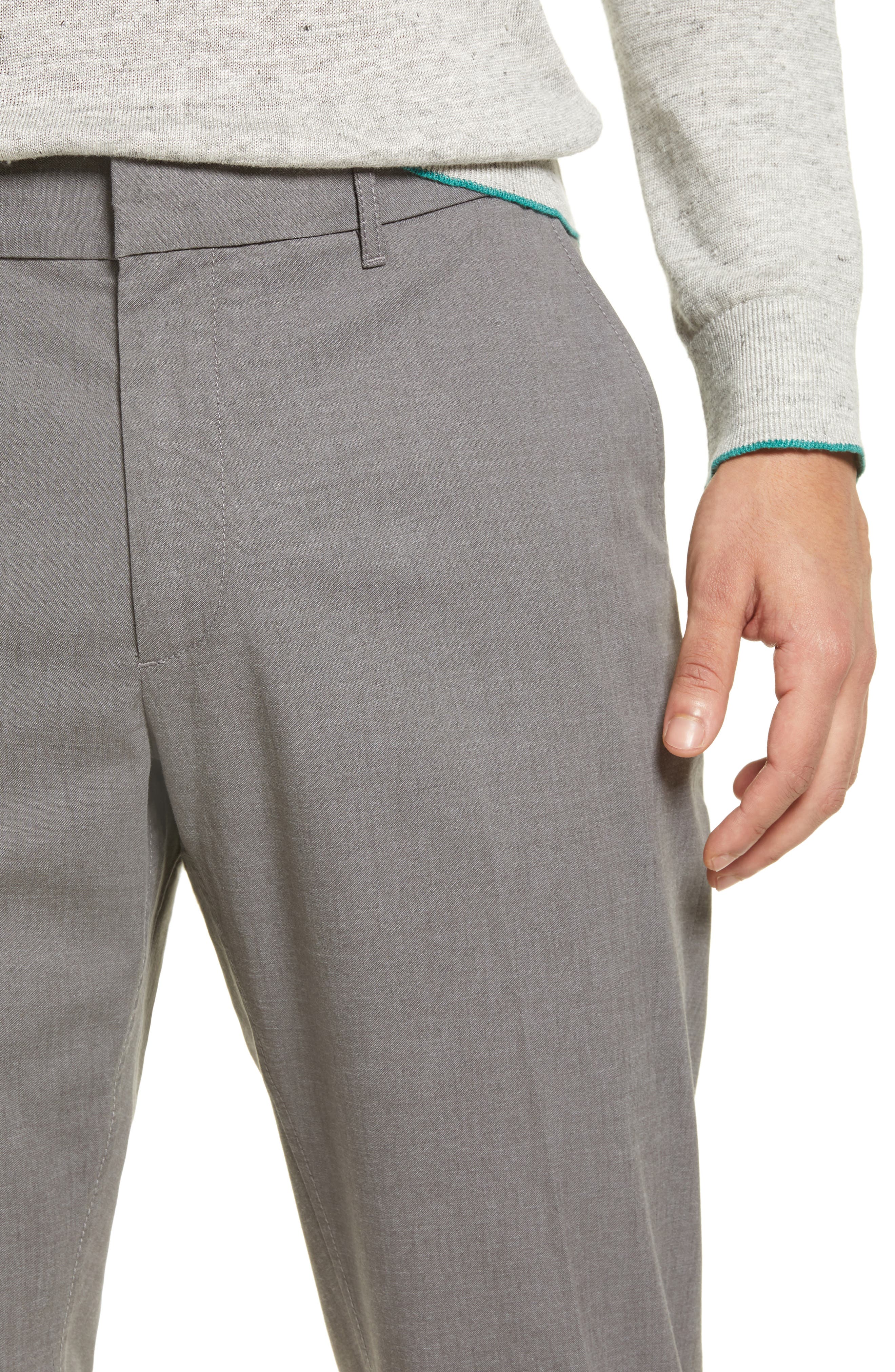 Nordstrom Athletic Fit CoolMax® Flat Front Performance Chino Pants ...