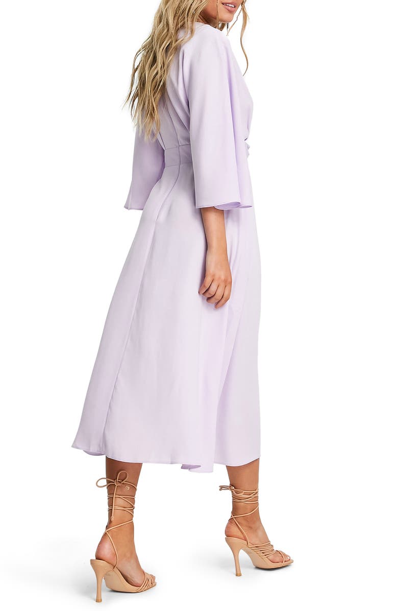 ASOS DESIGN Twist Front Midi Dress Nordstrom asos-design-twist-front-midi-dress-nordstrom